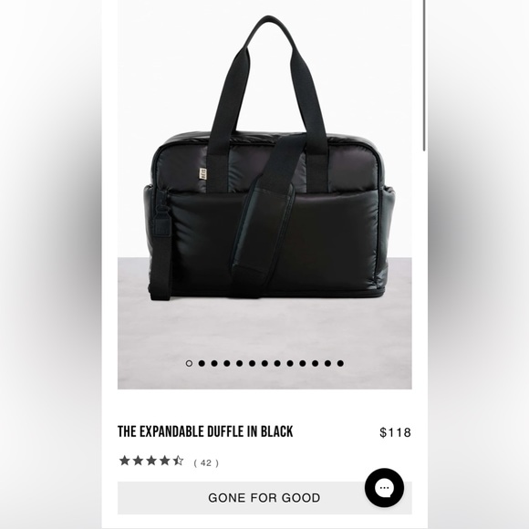 BEIS | Bags | Beis Limited Edition Black Expandable Duffle | Poshmark